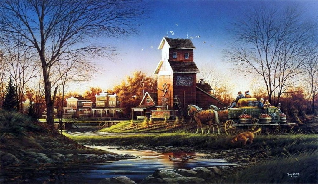 Terry Redlin Above the Fruited Plain Grain Elevator S/N Art Print - Etsy