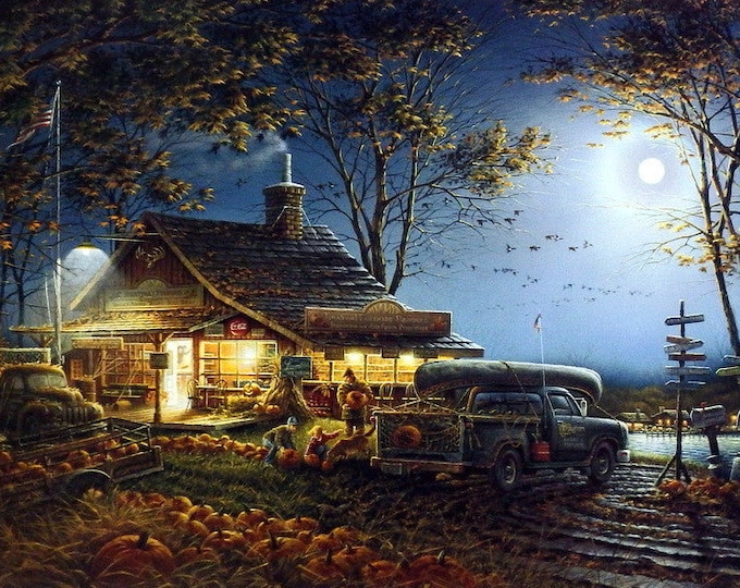 Terry Redlin Autumn Traditions Art Print - 32" X 18.5" Signed and ...