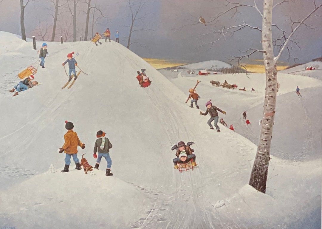 Gene Lysaker Limited Edition Art Print Snowfest (23x16.5) - Etsy