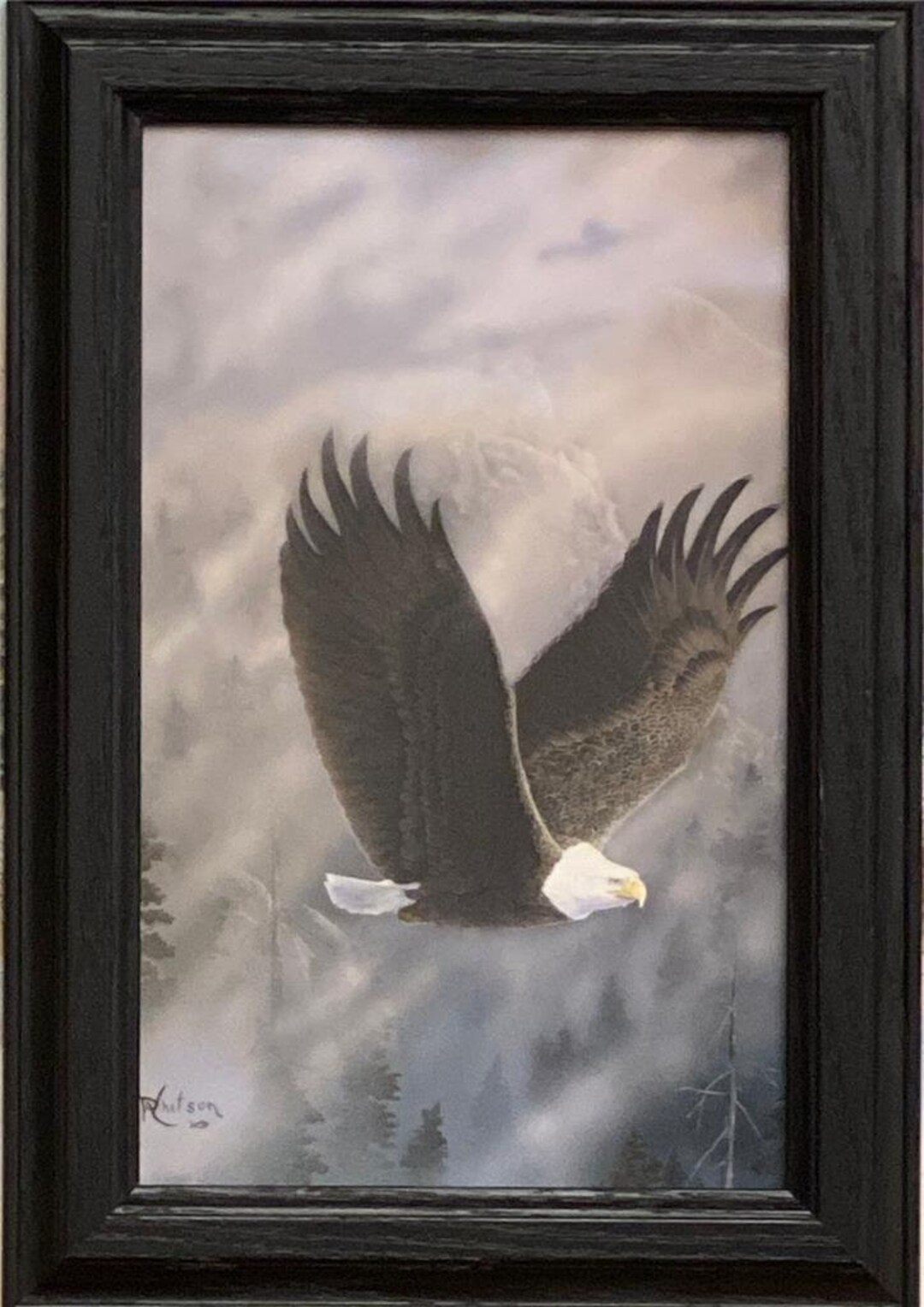 Ray Whitson Framed Eagle Art Print (10.25" X 14.5) - Etsy