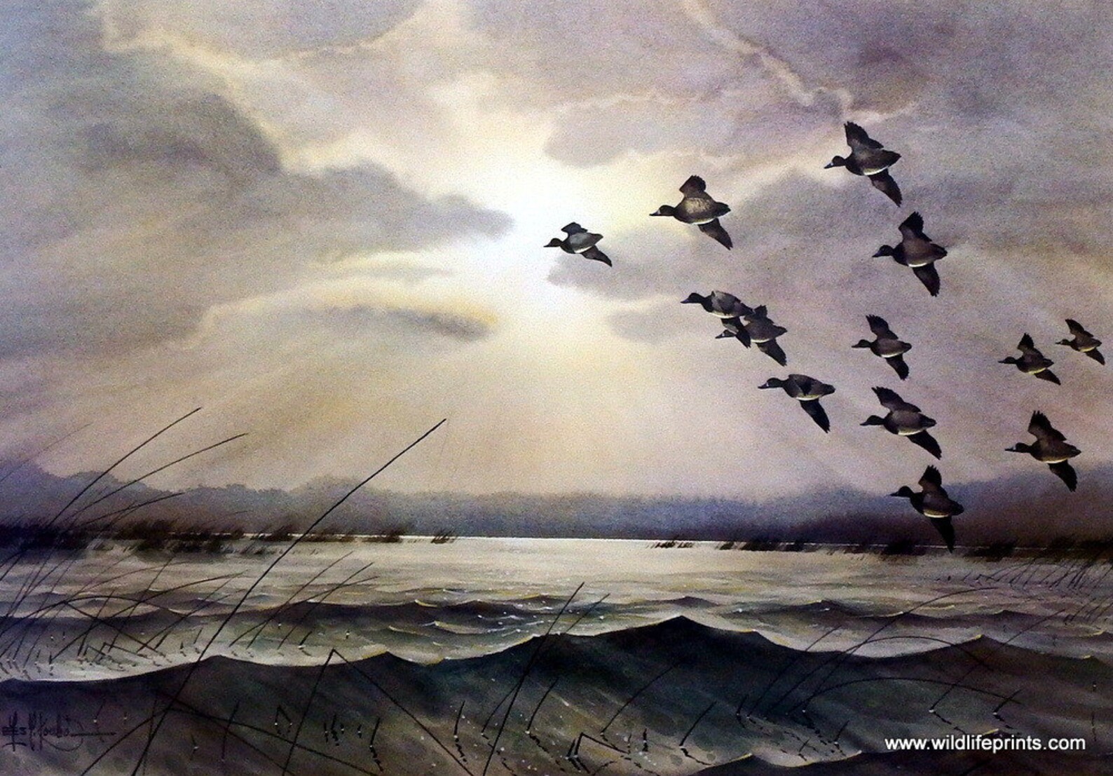 Les Kouba Bills Arriving Duck Print S/N - Etsy