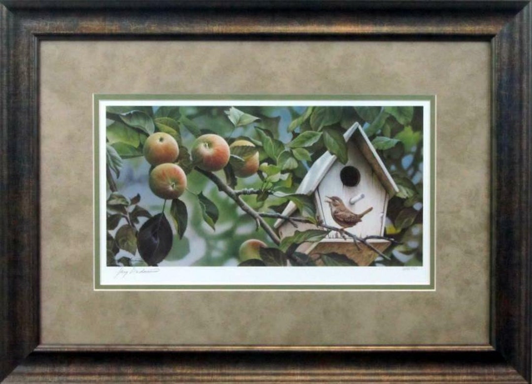 Bugle Boys by Jerry Gadamus Bird Apple Print Signed and Numbered Framed ...