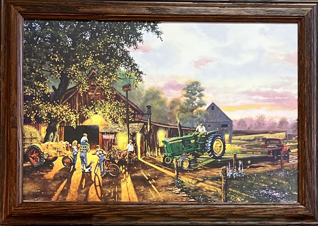 Dave Barnhouse Once in a Lifetime Farm Tractor Art Print-framed 20.5 X ...