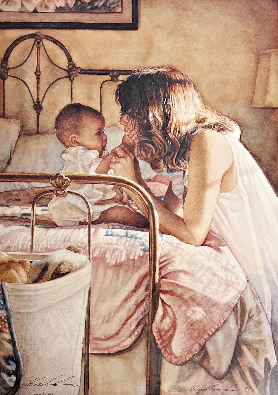 Mother and Child Bond by Steve Hanks S/N Art Print - Etsy