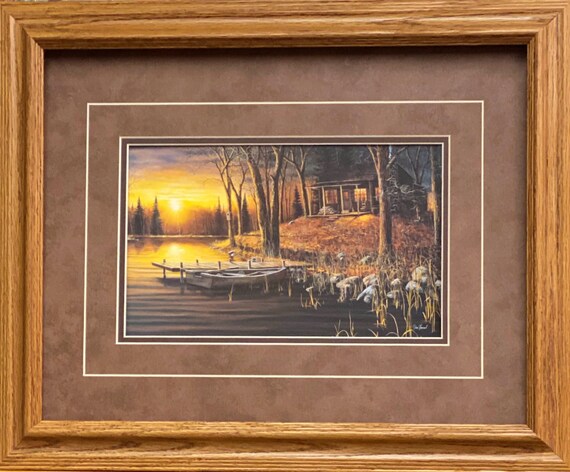 Jim Hansel simple Pleasures Cabin Lake Print - Etsy