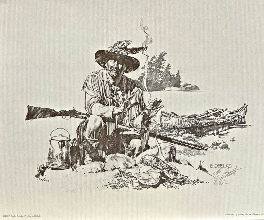 Ernie Cselko at the Fire Art Print S/N Pencil Sketch - Etsy