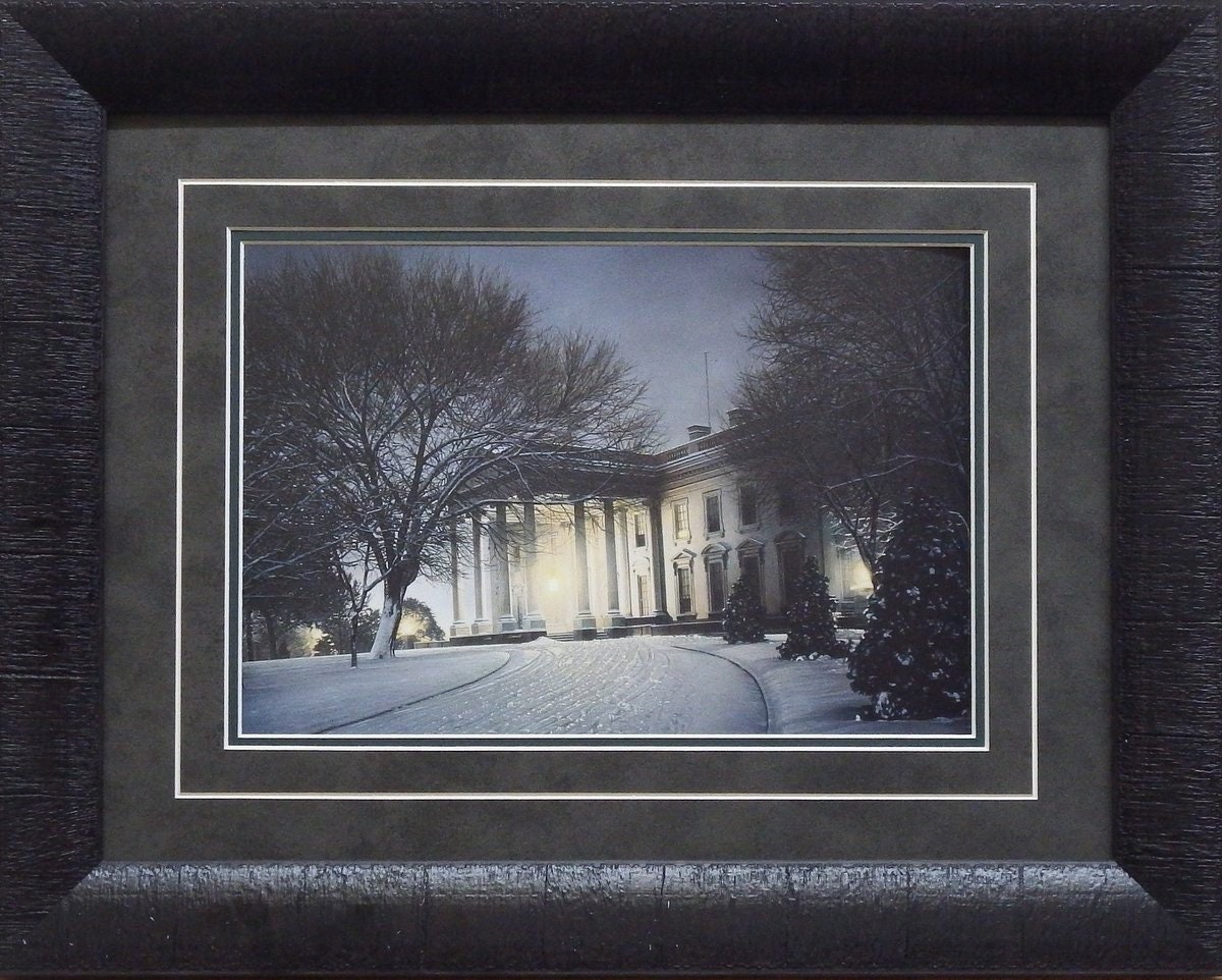 Rod Chase America's Home White House Print Framed 19 X 15 - Etsy