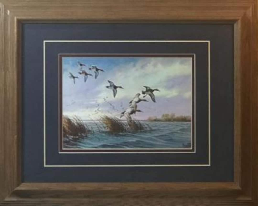David Maass Ducks Flying Low Framed Print 19 X 15 - Etsy