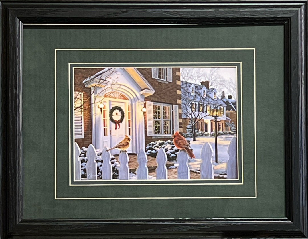 Darrell Bush Winter's Song Cardinal Art Print-framed 19 X 15 - Etsy