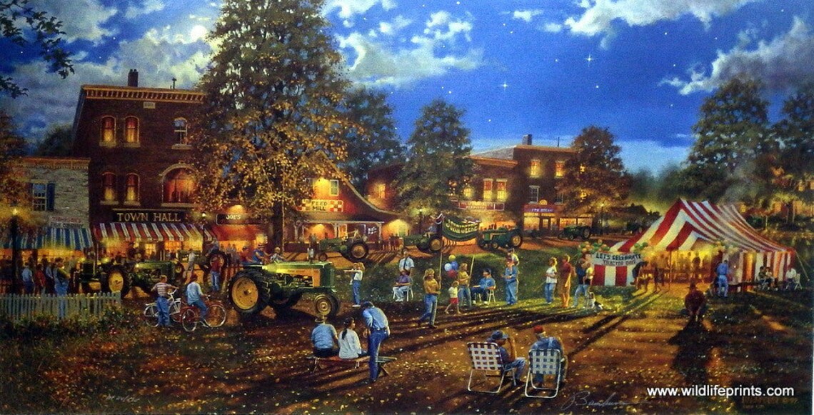 Dave Barnhouse S/N Old Time Town-celebration of the Past - Etsy