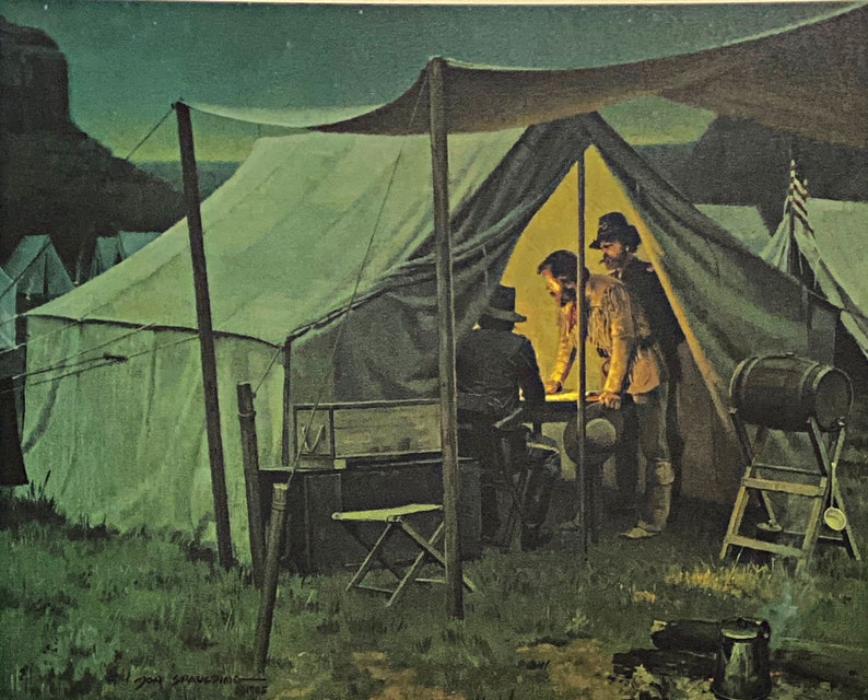 Don Spaulding Civil War Print Ulysses Grant Command Tent S/N With Cert ...