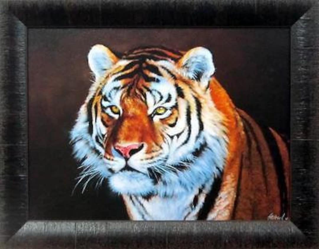 Siberian Tiger by Edward Aldrich Framed Art Print 19"x 15" - Etsy