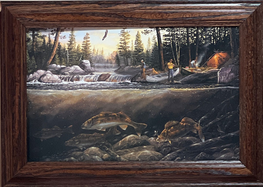 Terry Doughty Fishing the Falls Art Print 14.5 X 11.5 - Etsy