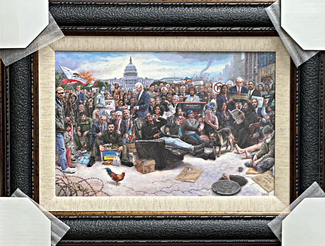 Jon Mcnaughton Its a Mad Mad Mad America Poltical Art Print 22 X 17 - Etsy
