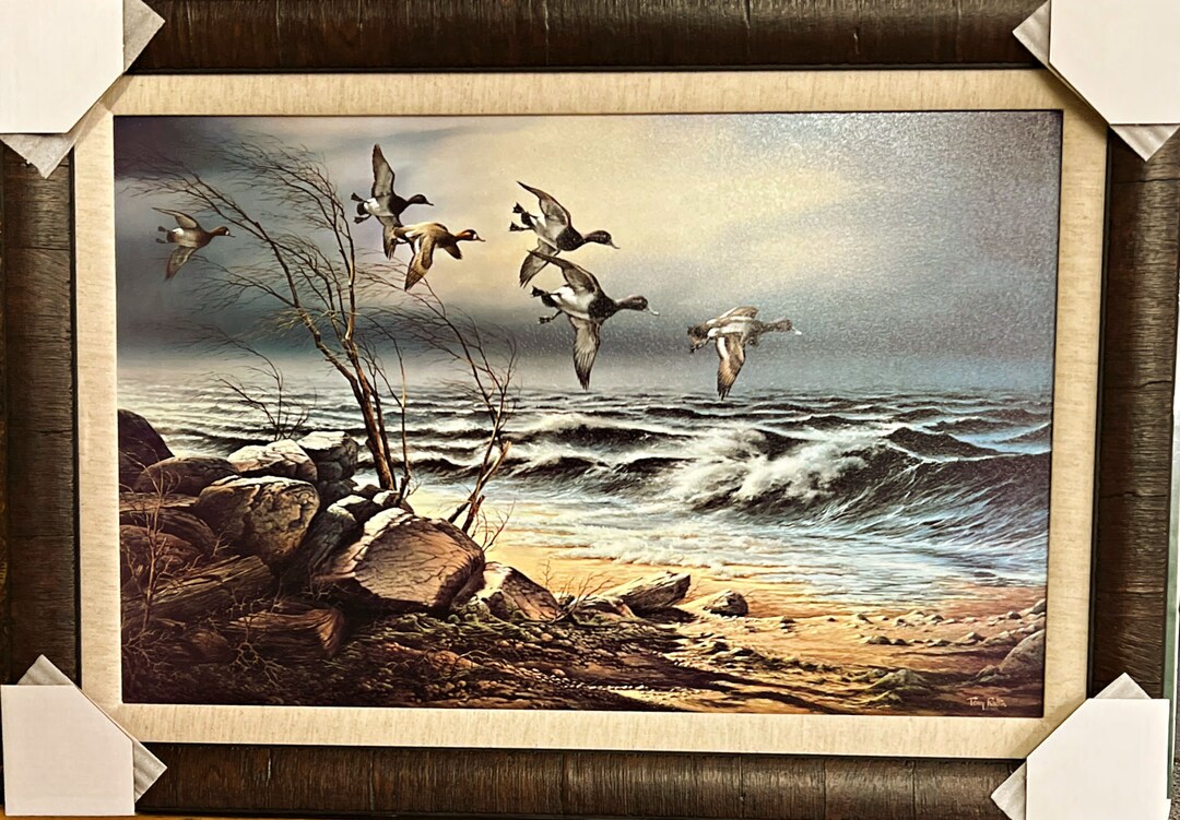 Redlin, Bluebill Point Du. Ducks Print Framed Size 30 X 21,5 - Etsy