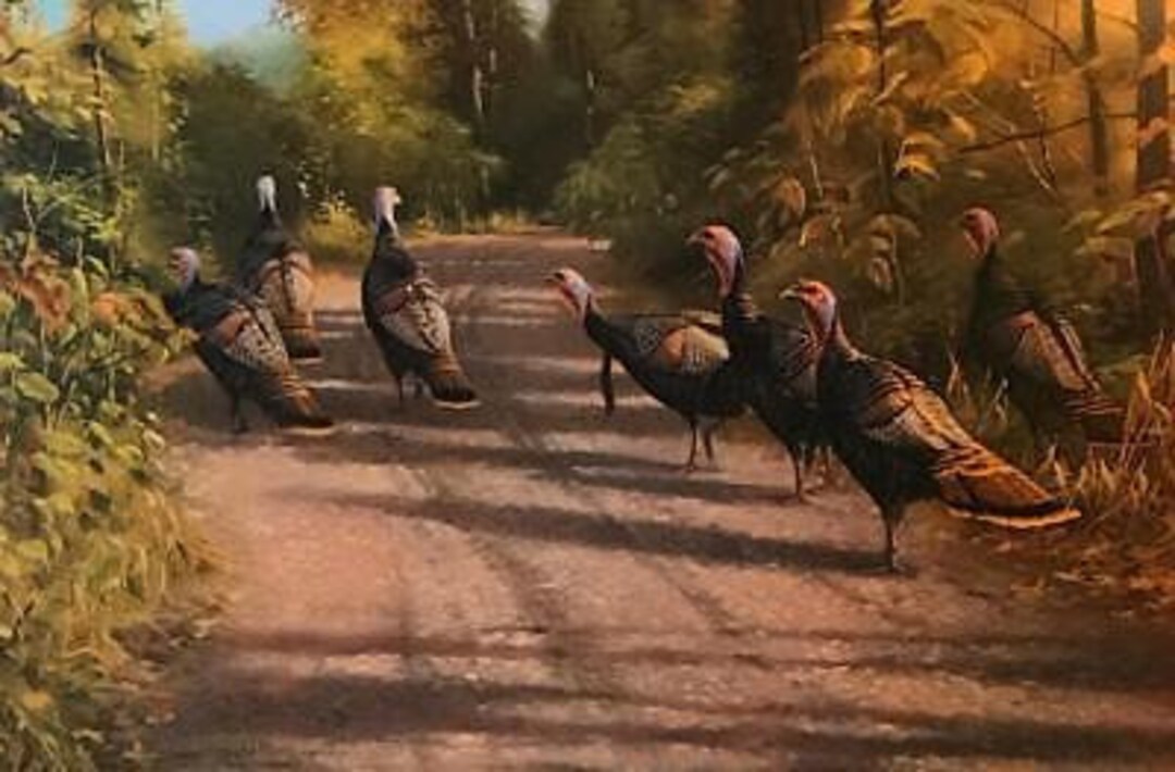 Gary Moss the Bachelor Party Turkey S/N Art Print 25 X 16.75 - Etsy