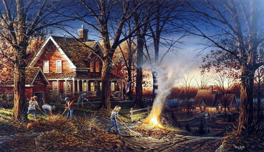 Terry Redlin Autumn Evening - 32"x18.5" Artist's Proof - Etsy
