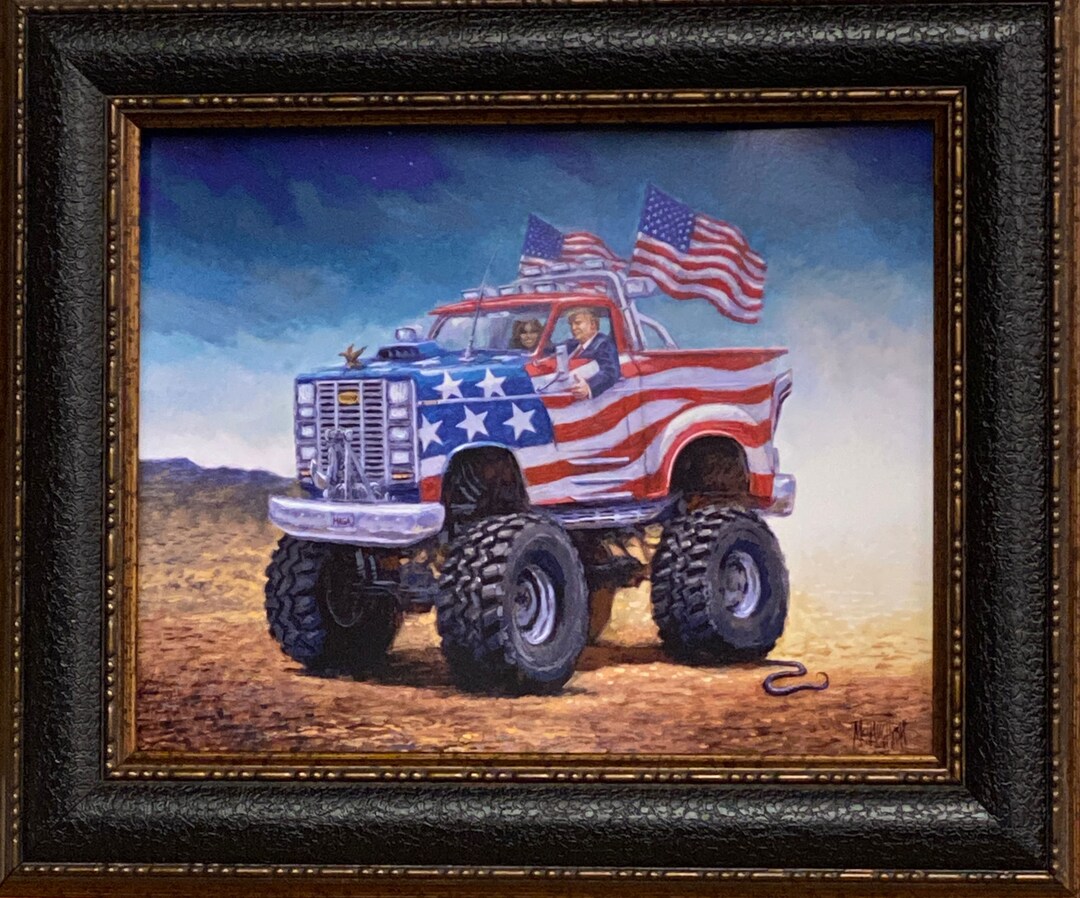 Jon Mcnaughton Donald Trump Keep on Trumpin Art Print-framed 19 X 16 - Etsy