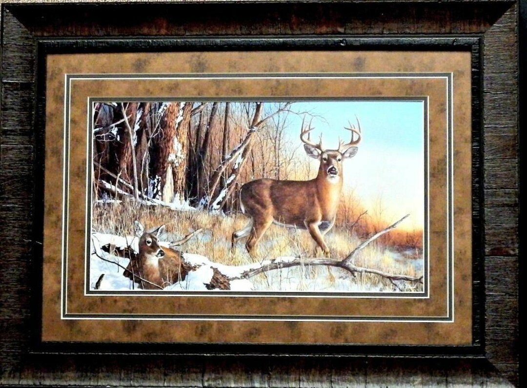 Jim Hansel Resting Place Deer Art Print-framed 27.5 X 20.5 - Etsy