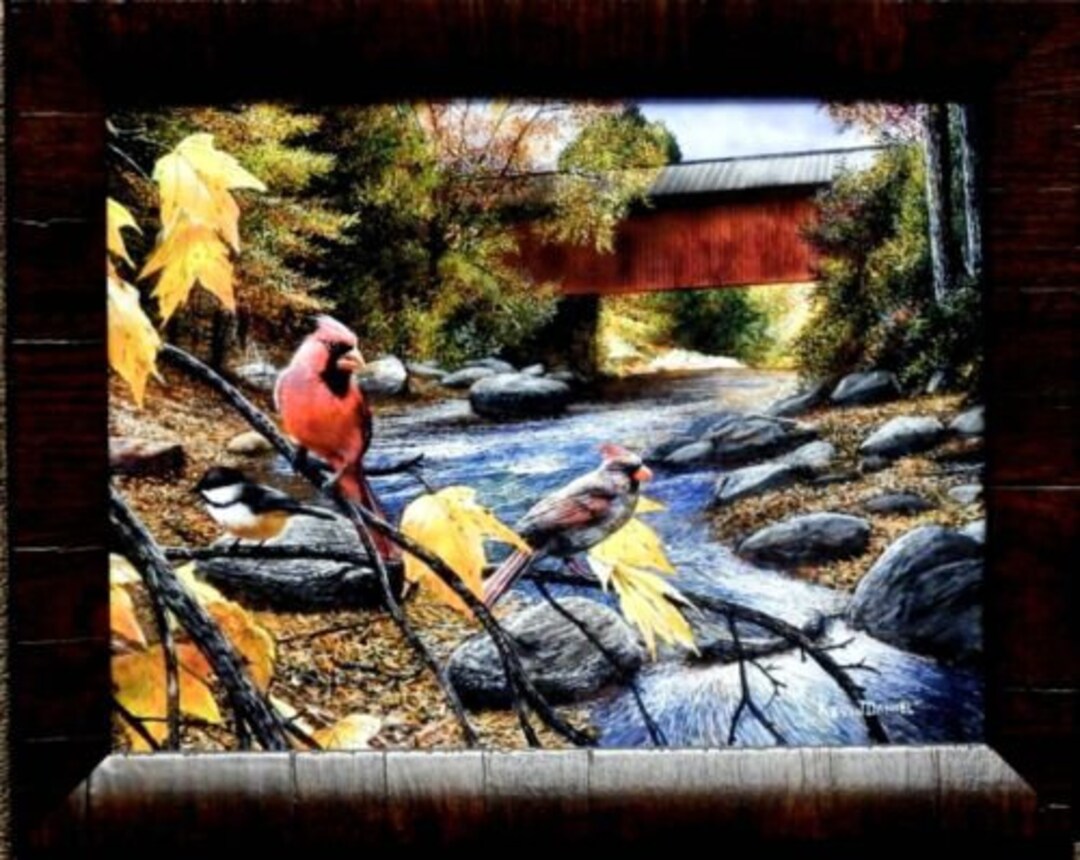 Kevin Daniel Shared Moment Cardinal Art Print-framed-19 X 15 - Etsy