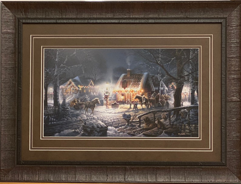 Terry Redlin Sweet Memories Christmas Lights Art Print-framed 27.5 X 20 ...