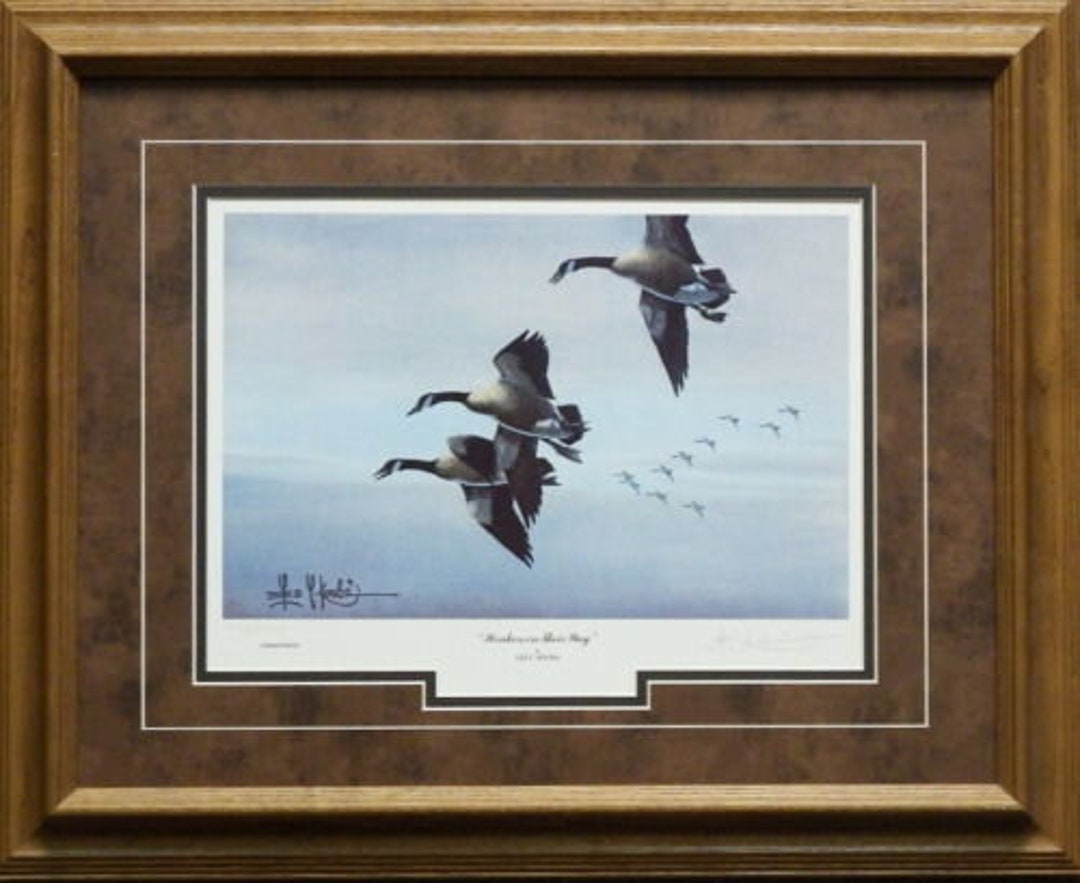 Les Kouba Honkers on Their Way Canadian Goose Print Framed 21 X 17 - Etsy