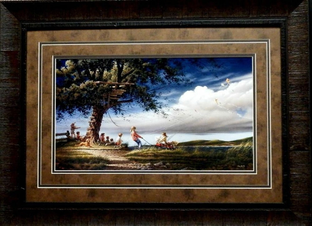 Terry Redlin Spring Fever Children Art Print-framed - Etsy