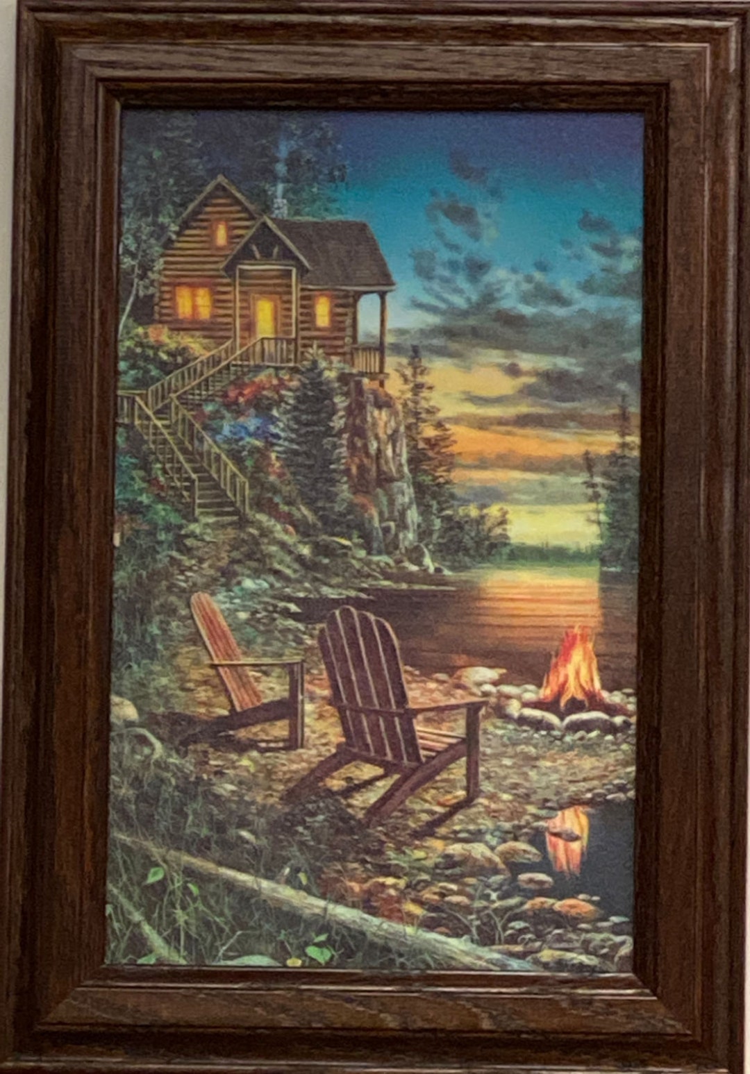 Jim Hansel Summer Pleasures Framed Summer Lake Scene 11 X 15.5 - Etsy