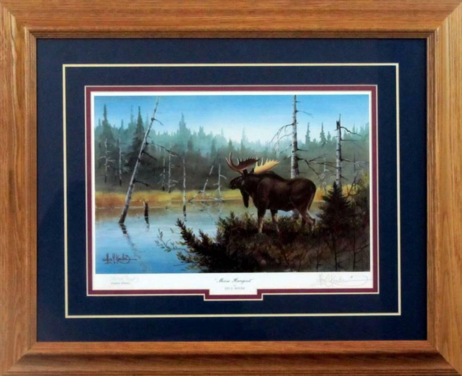 Moose Hangout by Les Kouba Signed Artists Proof Framed Art - Etsy