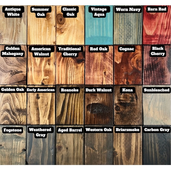 Pine Stain Samples - Etsy