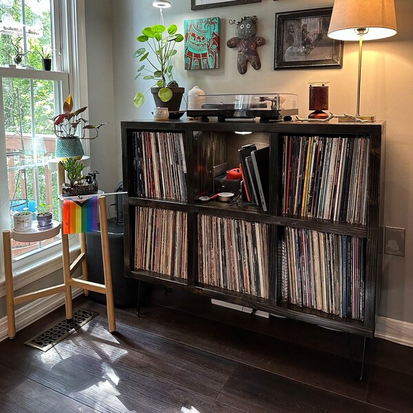 Record Storage Cube - Etsy