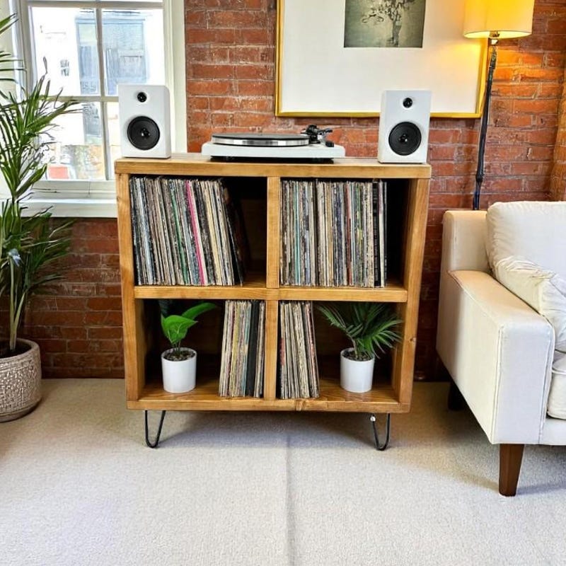 Record Storage Low Shelf - Etsy
