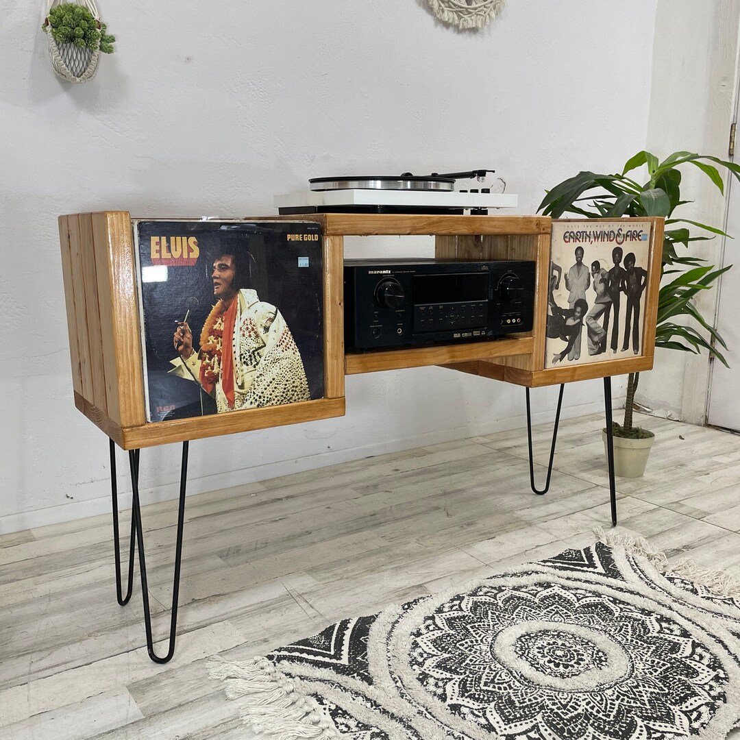 Record Player Table Record Store Furniture Flip Through Vinyl Records ...