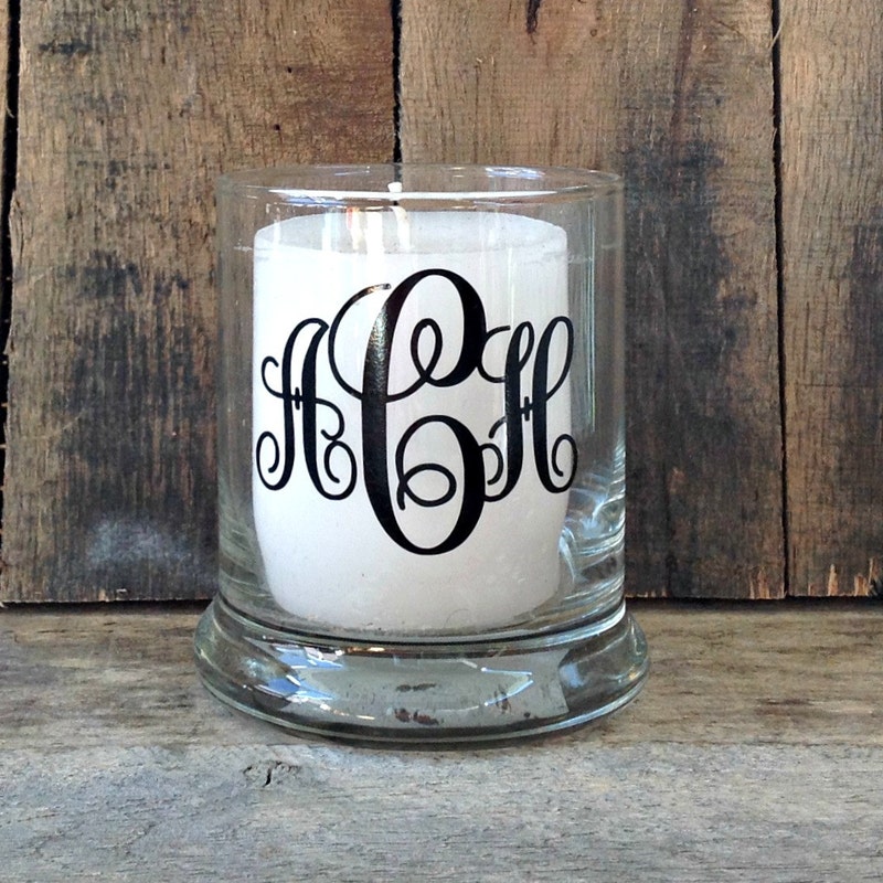 Monogram Candle - Etsy