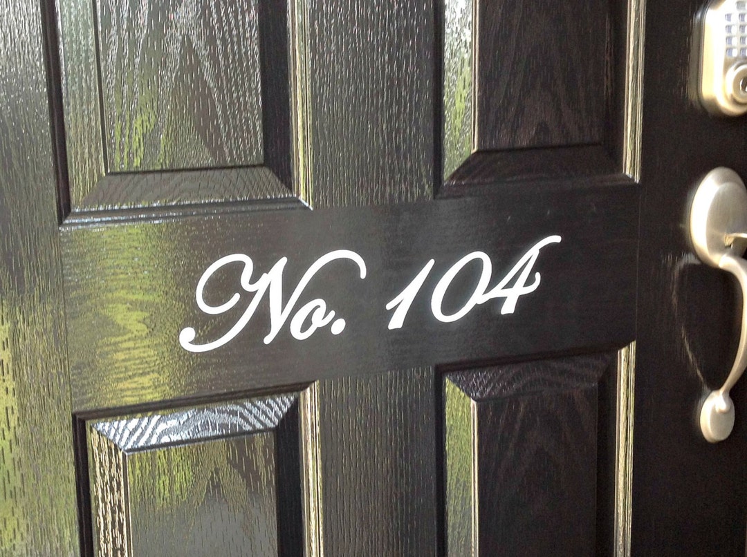 Vinyl House Number for Front Door / Apartment Number / Removeable ...