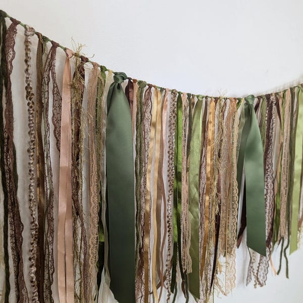 Ribbon Garland - Etsy