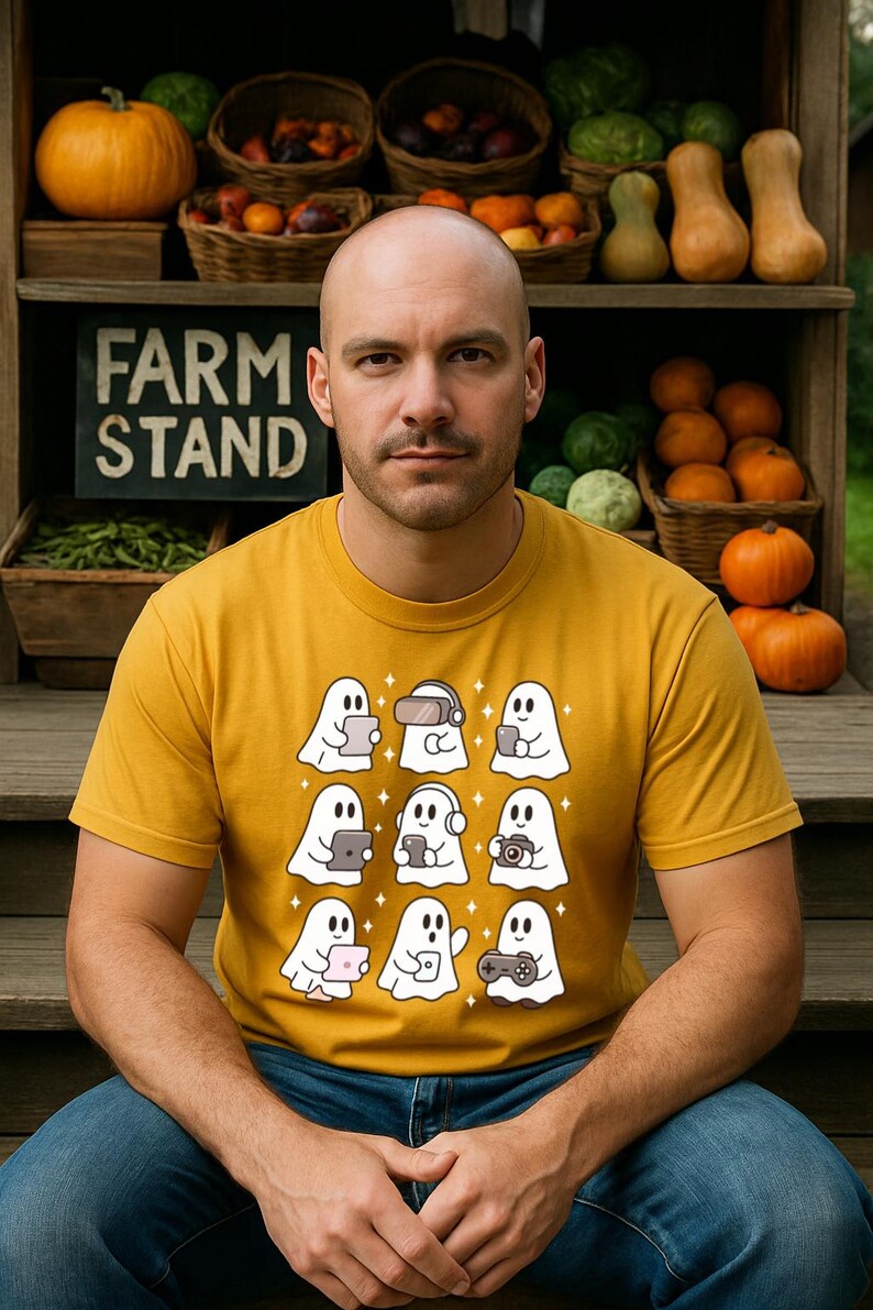 Kawaii Ghost Squad T-shirt | Halloween Gaming and Tech Lover Gift ...