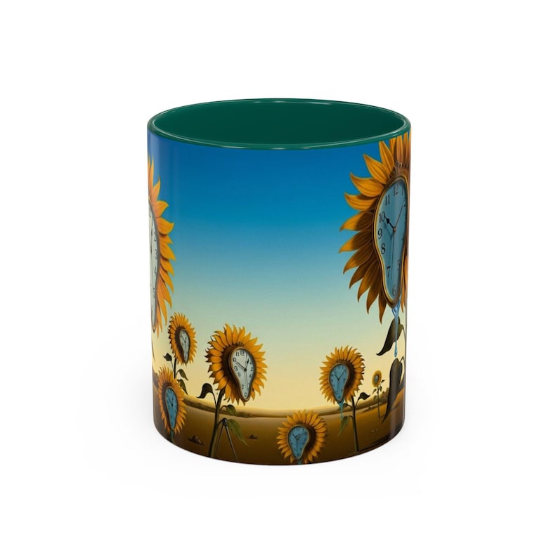 Melting Clock Mug Surreal Sunflower Ceramic Dalí-inspired Coffee Cup - Etsy