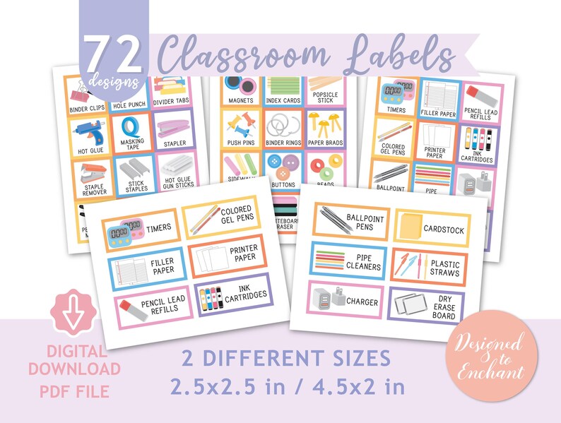 Classroom Labels, Printable Classroom Supply Labels, Teacher ...
