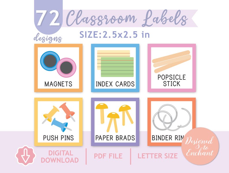 Classroom Labels, Printable Classroom Supply Labels, Teacher ...