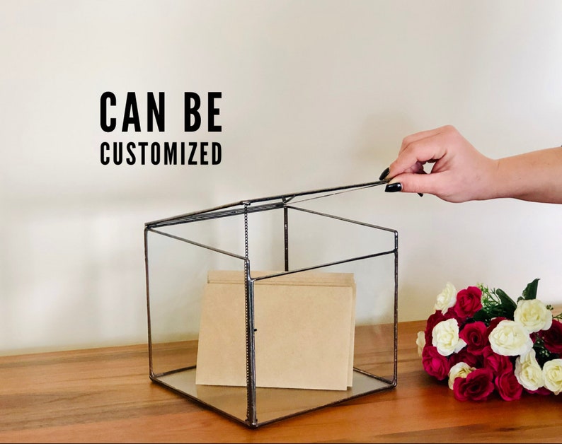 Customized Wedding Card Box Envelope Holder Keepsake Geometric - Etsy