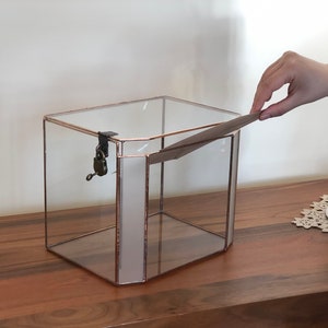 Wedding Card Box With Lock, Custom Keepsake, Mail Box, Envelope Holder ...
