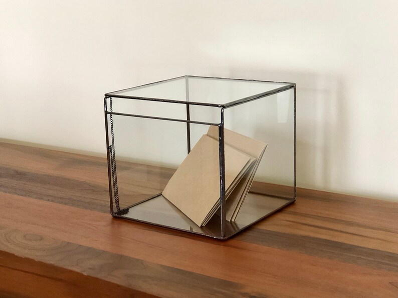 Customized Wedding Card Box Envelope Holder Keepsake Geometric | Etsy