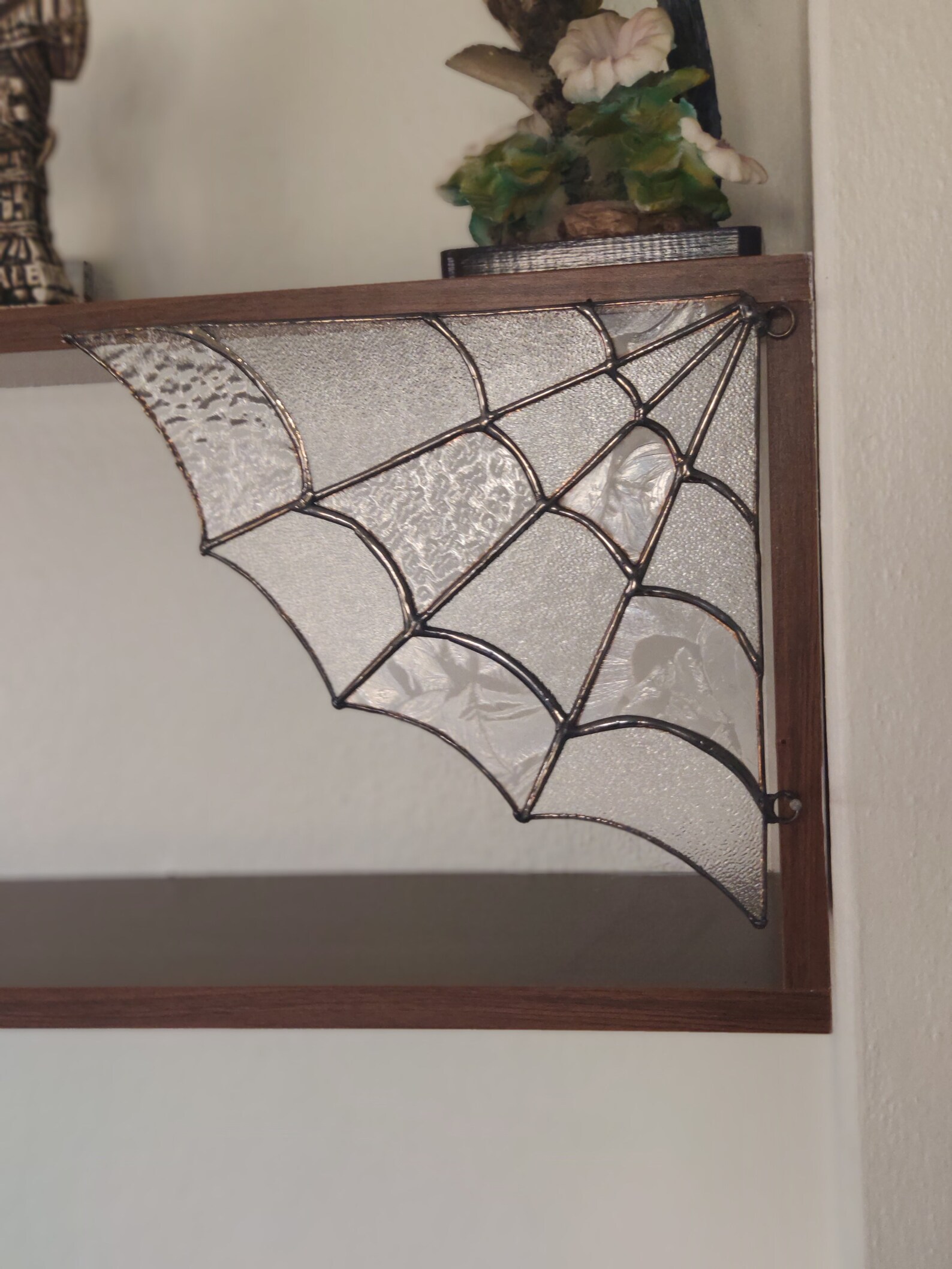 Stained Glass Spider Web for the Corners Handmade Suncatcher - Etsy