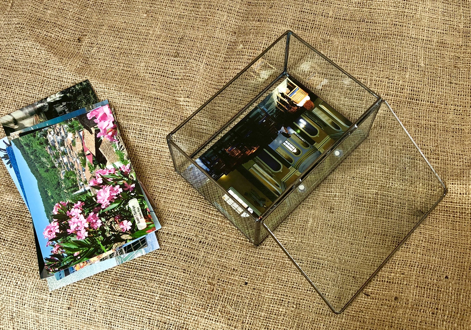 Customized Glass Photo Box Jewelry Box, Display Case, Photo Print Box ...