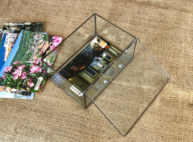 Customized Glass Photo Box Jewelry Box Display Case Photo | Etsy