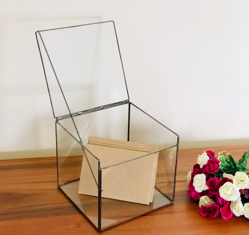 Customized Wedding Card Box Envelope Holder Keepsake Geometric - Etsy