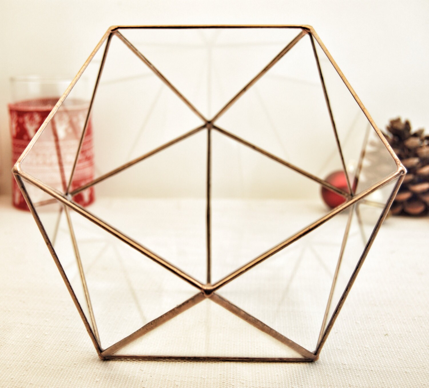 Large Geometric Terrarium Container, Christmas Gifts, Gifts for ...