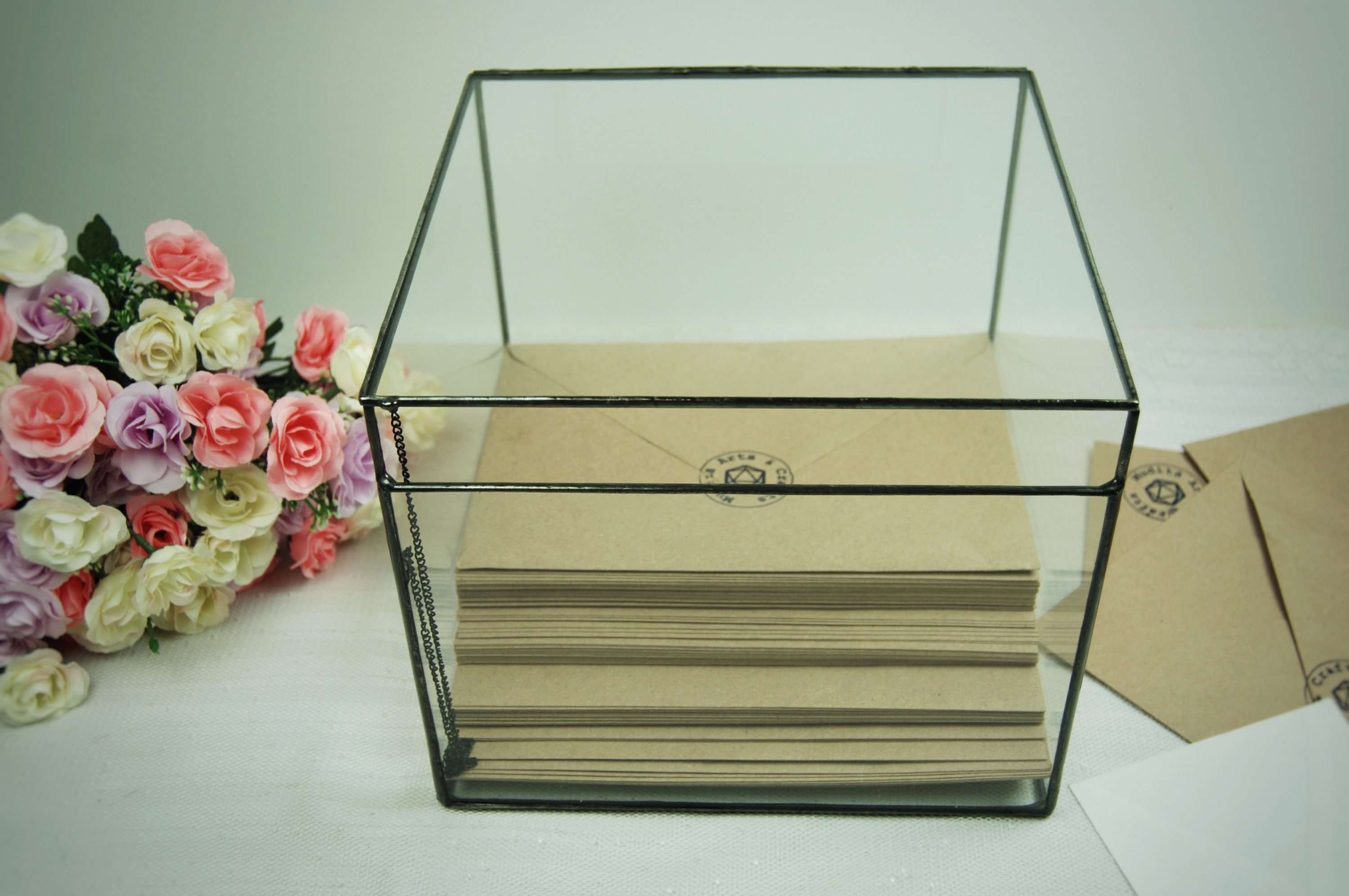 Personalized Wedding Card Box Card Holder With Slot Wedding | Etsy