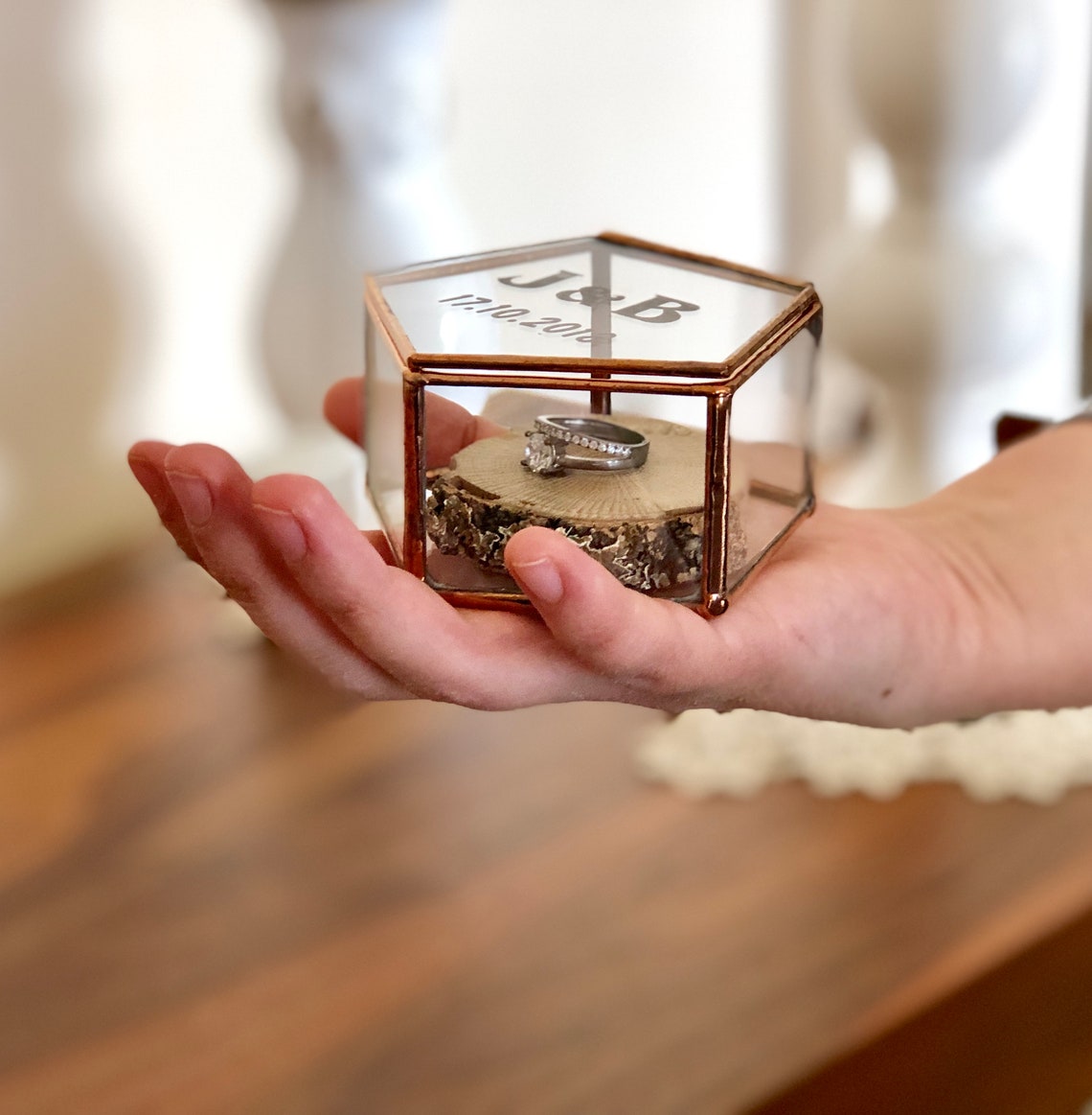 CUSTOMIZED GLASS With ETCHING Names Dates and Etc. - Etsy